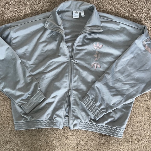 adidas | Tops | Adidas Crop Jacket Double Zip | Poshmark
